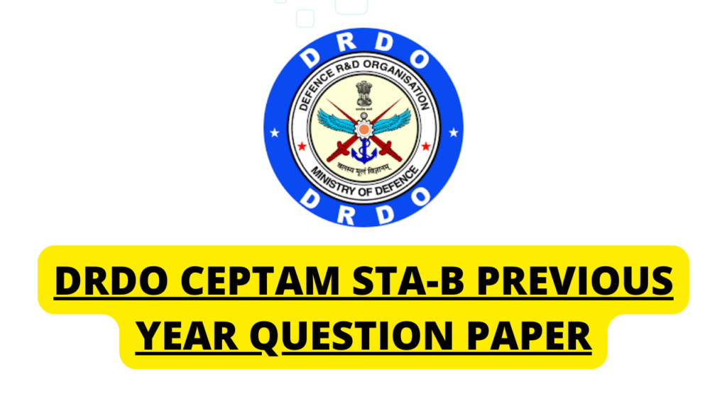 DRDO CEPTAM STA-B Previous Year Question Paper In Hindi & English ...